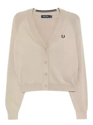 FRED PERRY Logo-Embroidered Cardigan