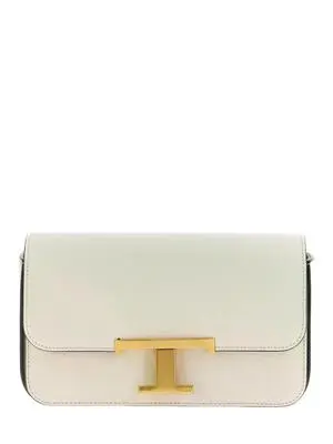 TOD'S T-timeless Flap Crossbody Bag - Neutrals
