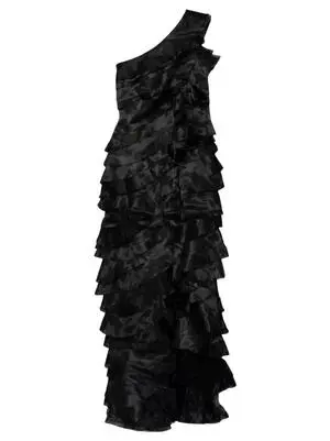 SAIID KOBEISY Layered Organza Dress - Black