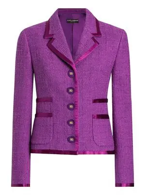 Dolce & Gabbana Rachel Tweed Jacket - Purple