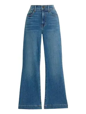 Veronica Beard Carson High-rise Kick-flare Jeans - Mid Denim