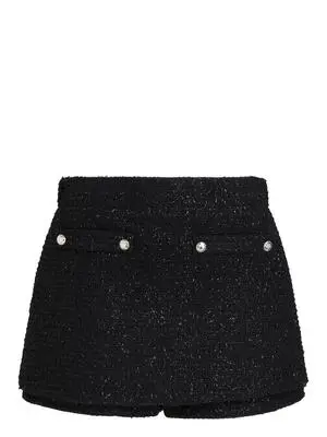 Maje Bouclé-tweed Skort - Black