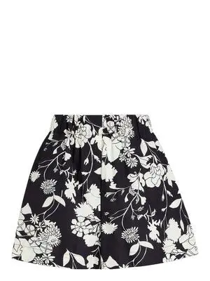 MAJE Floral-Print Cotton Shorts