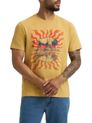 Wrangler Cotton Graphic T-shirt - Pale Gold