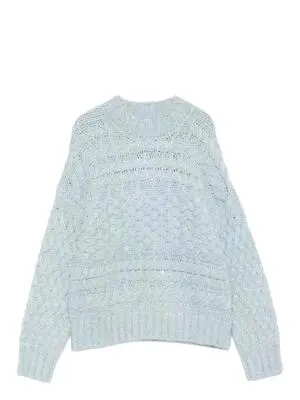 Eleventy Cable-knit Pullover Sweater - Blue