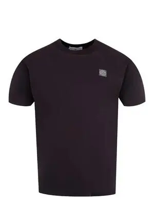 Stone Island Logo-patch T-shirt Black