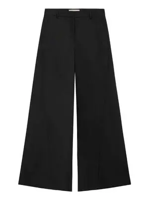 Blumarine Panelled Wide-leg Trousers - Black