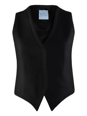 VESTIAIRE D'UN OISEAU LIBRE Wool-cashmere Blend Vest - Black