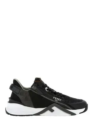 Fendi Flow Jacquard Sneakers - Black