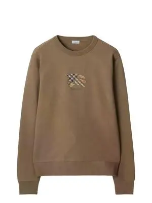 Burberry Equestrian Knight-check Sweatshirt - Brown
