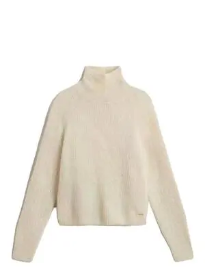 Woolrich High-neck Alpaca-wool Blend Sweater - Neutrals