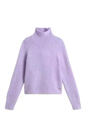 Woolrich High-neck Alpaca-blend Sweater - Purple
