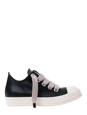 Rick Owens Concordians Jumbo Laced Low Sneakers - Black/milk