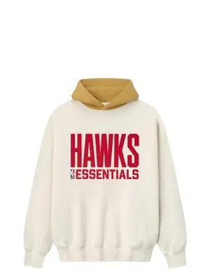 Fear Of God Essentials Atlanta Hawks Hoodie - Cream/caramel Yellow
