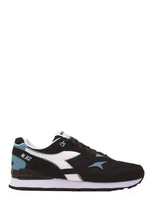 DIADORA N.92 Sneakers - Black/dusty Blue/white