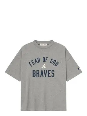 Fear Of God Essentials Atlanta Braves Tee Shirt - Dark Heather