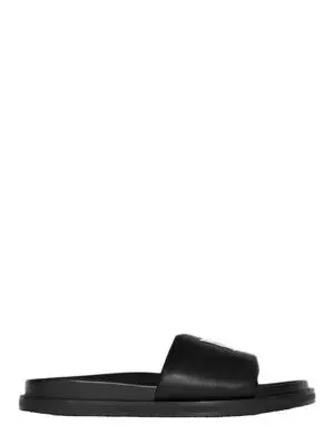 Amiri Leather Slide Black/white