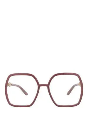 Gucci Square-frame Injection Optical Frames - Pink Pink Transparent (gg0890o/30010364/003)
