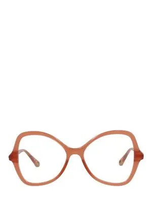 Chloé Cat Eye Optical Frames - Pink Pink Transparent (ch0004o/30009824/001)