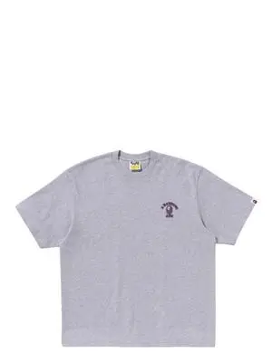 A BATHING APE College One Point Relaxed Fit Tee Shirt - Gray