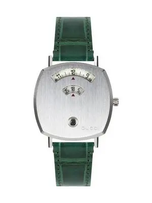 Gucci Grip Leather Ya157404 - Stainless Steel