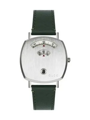 Gucci Grip Leather Ya157406 - Stainless Steel