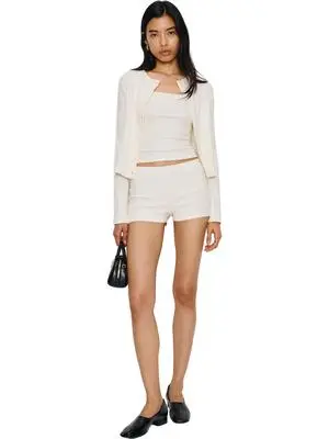 REFORMATION Kai Knit Three-Piece Set Fior Di Latte