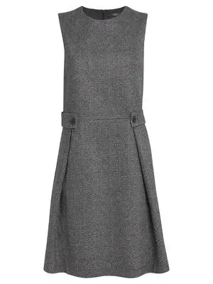 Max Mara Houndstooth Mini Dress - Grey