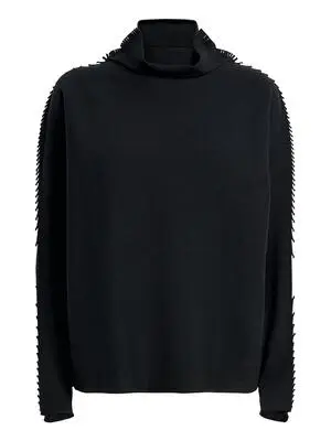 Issey Miyake Campagne High-neck Sweater - Black