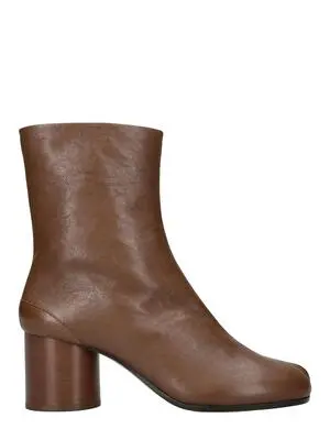MAISON MARGIELA Leather Tabi Ankle Boots - Brown