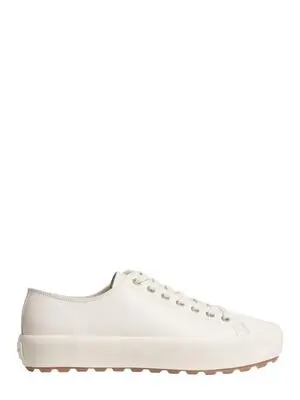 Sandro Leather Vulca Sneakers - Beige