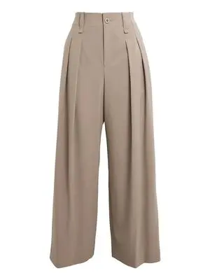 Issey Miyake Round Pleated Trousers - Grey