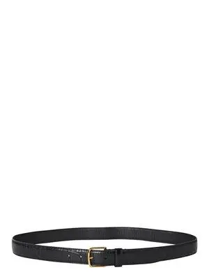 THE ROW Classic Alligator Leather Belt - Black