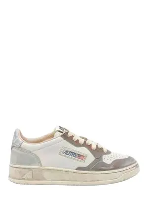 AUTRY Medalist Leather Sneakers Grey