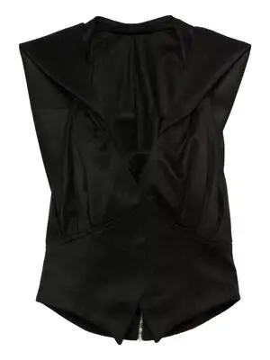 VESTIAIRE D'UN OISEAU LIBRE Corset Vest - Black