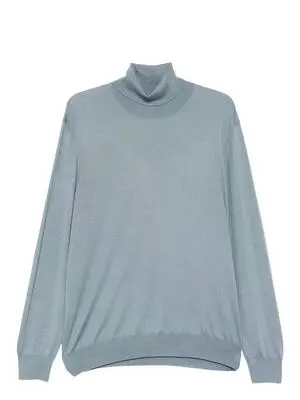 GRAN SASSO Turtleneck Top - Blue