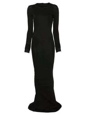 Rick Owens Long-sleeve Maxi Dress - Black