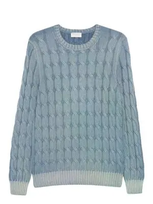 GRAN SASSO Cable-knit Sweater - Blue