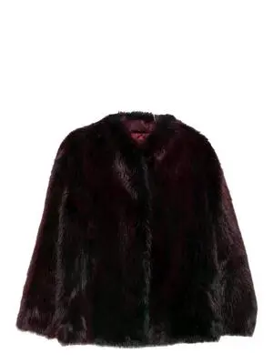 Patrizia Pepe Faux-fur Jacket - Purple
