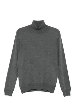 GRAN SASSO Turtleneck Top - Grey
