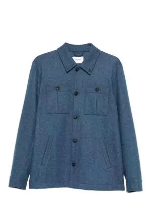 GRAN SASSO Button-fastening Patch-pocket Jacket - Blue
