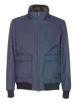Herno Zip-up Bomber Jacket - Blue