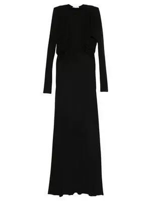 Stella McCartney Draped Maxi Dress - Black