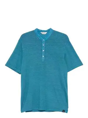 GRAN SASSO Henley Short-sleeves T-shirt - Blue