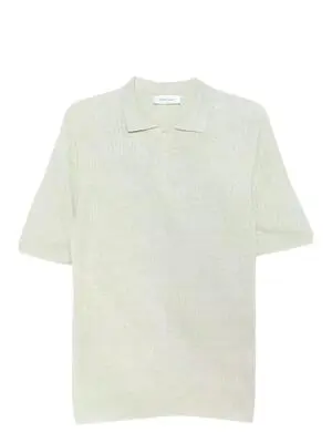GRAN SASSO Ribbed Polo Shirt - Green