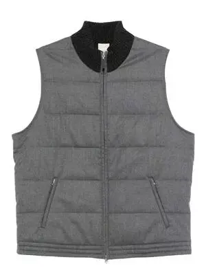GRAN SASSO Quilted Wool Gilet - Grey
