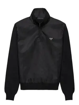 Prada Wool Half-zipper Sweater - Black