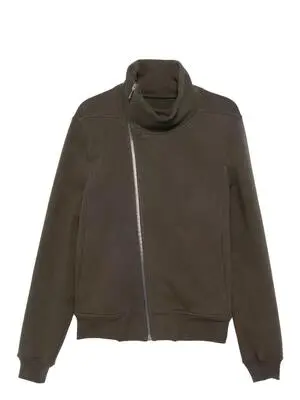Rick Owens High-neck Zip-front Jacket - Green