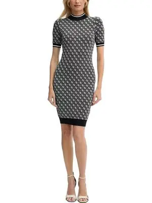 Guess Patterned Mini Dress - Black