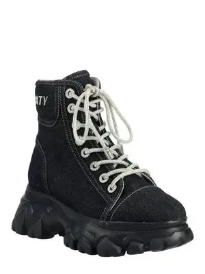 Miss Sixty Denim High-top Sneakers - Black